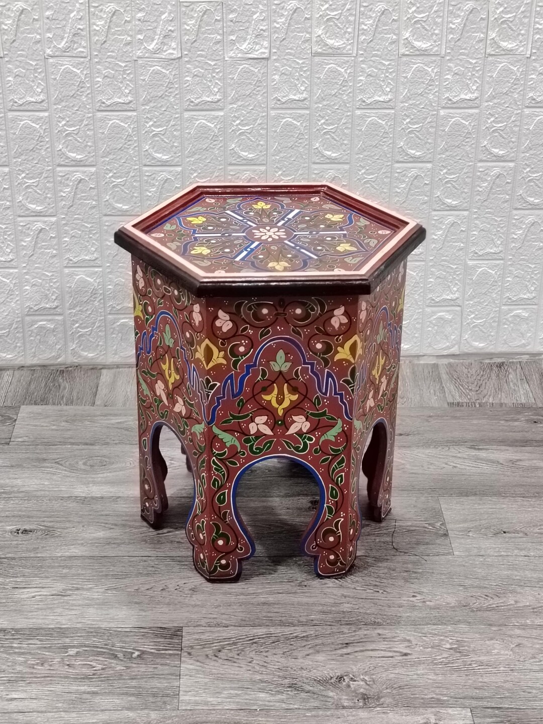 Moroccan Wood Table, Unique Handmade Table, Berber Design Table, Custom ...