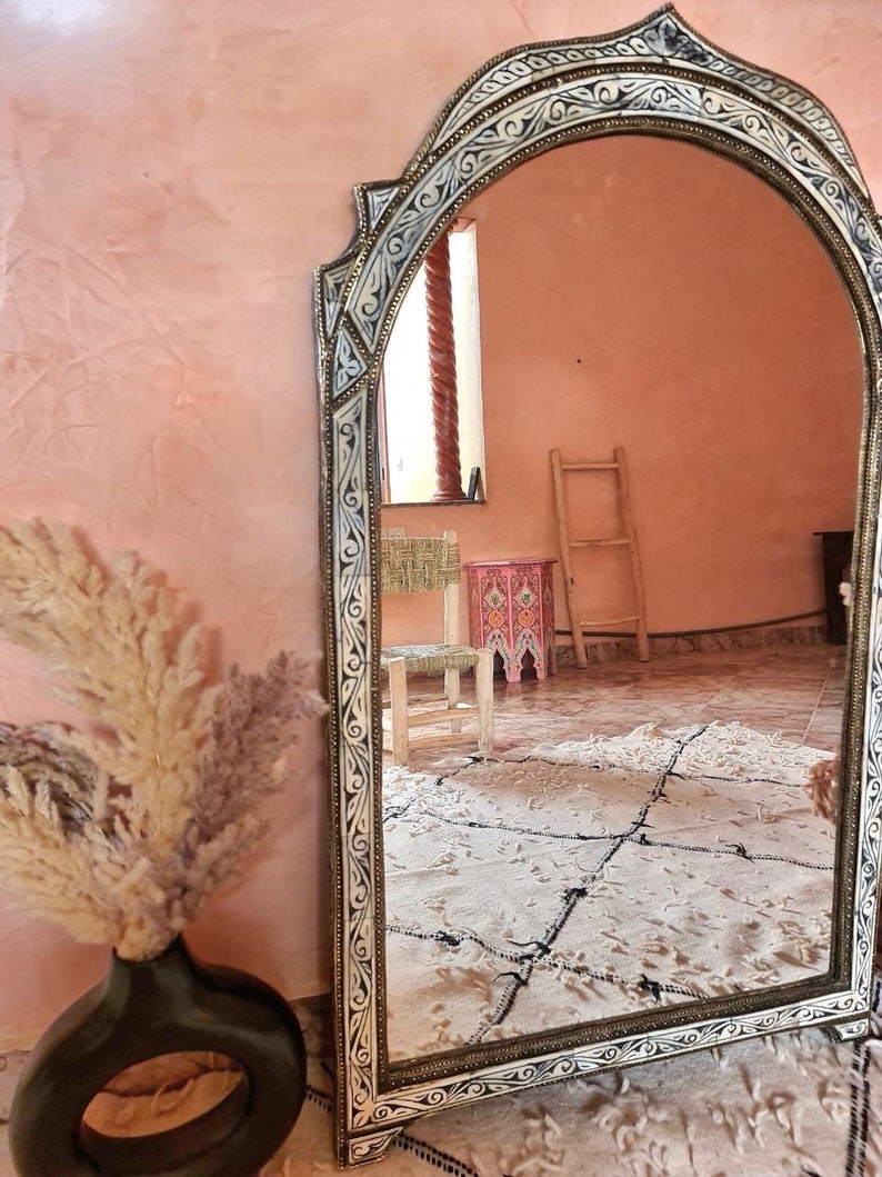 Miroir Marocain Vintage Arch Mirror Big Mirror Handmade - Etsy
