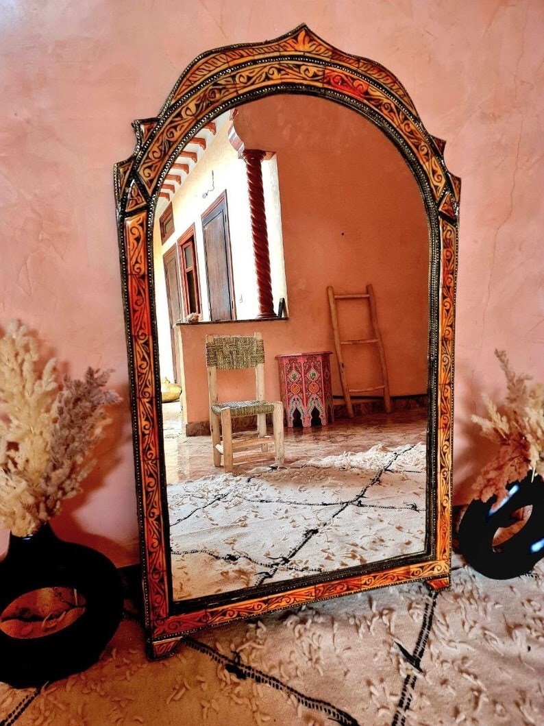 Miroir Marocain Vintage Arch Mirror Big Mirror Handmade - Etsy