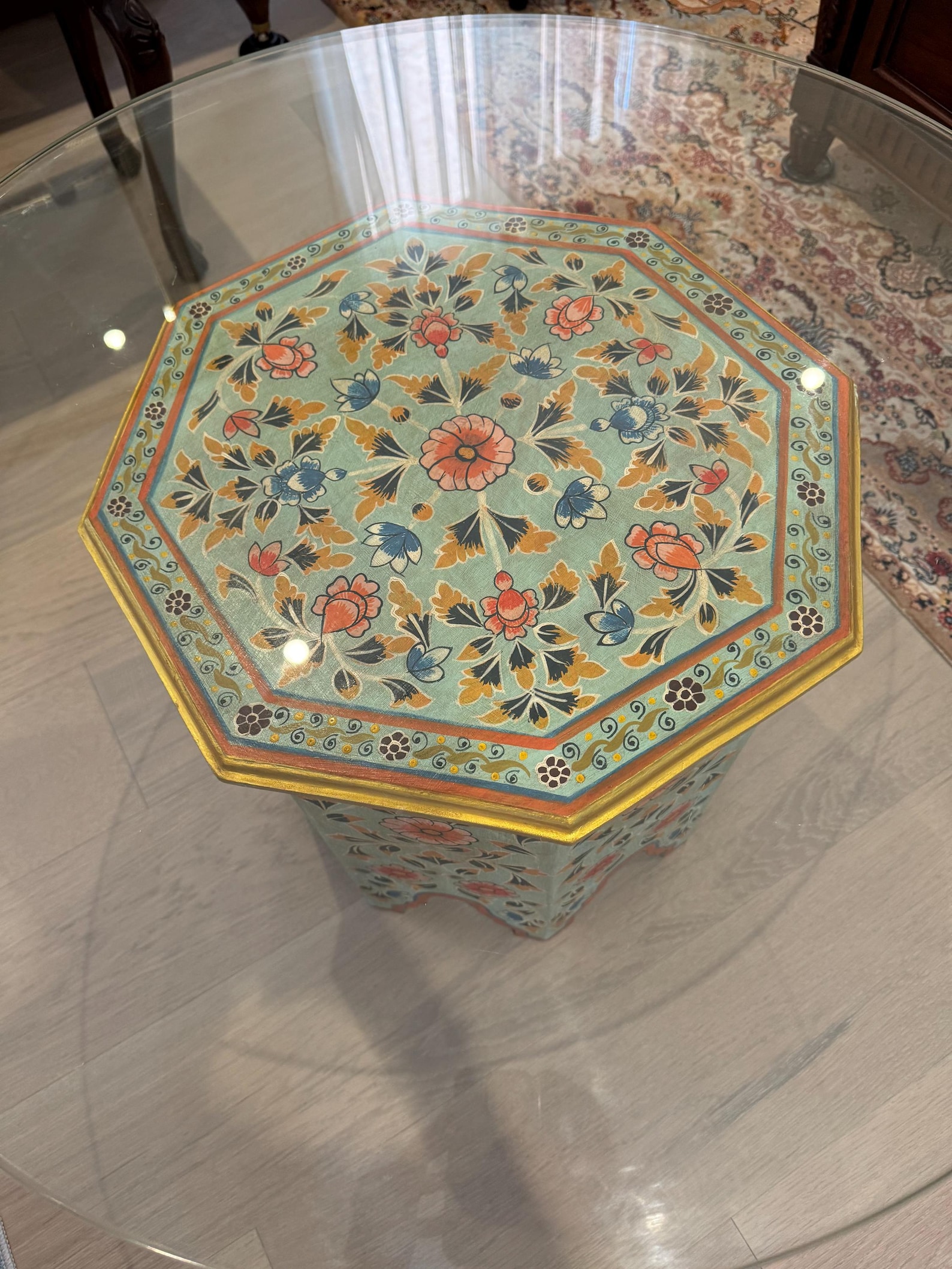 Custom 50 X 45 Cm Moroccan Handmade and Handpainted Side Table ...