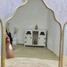 Golden Triple Vanity Brass Mirror Triptych Mirror Triple Mirror Vintage ...