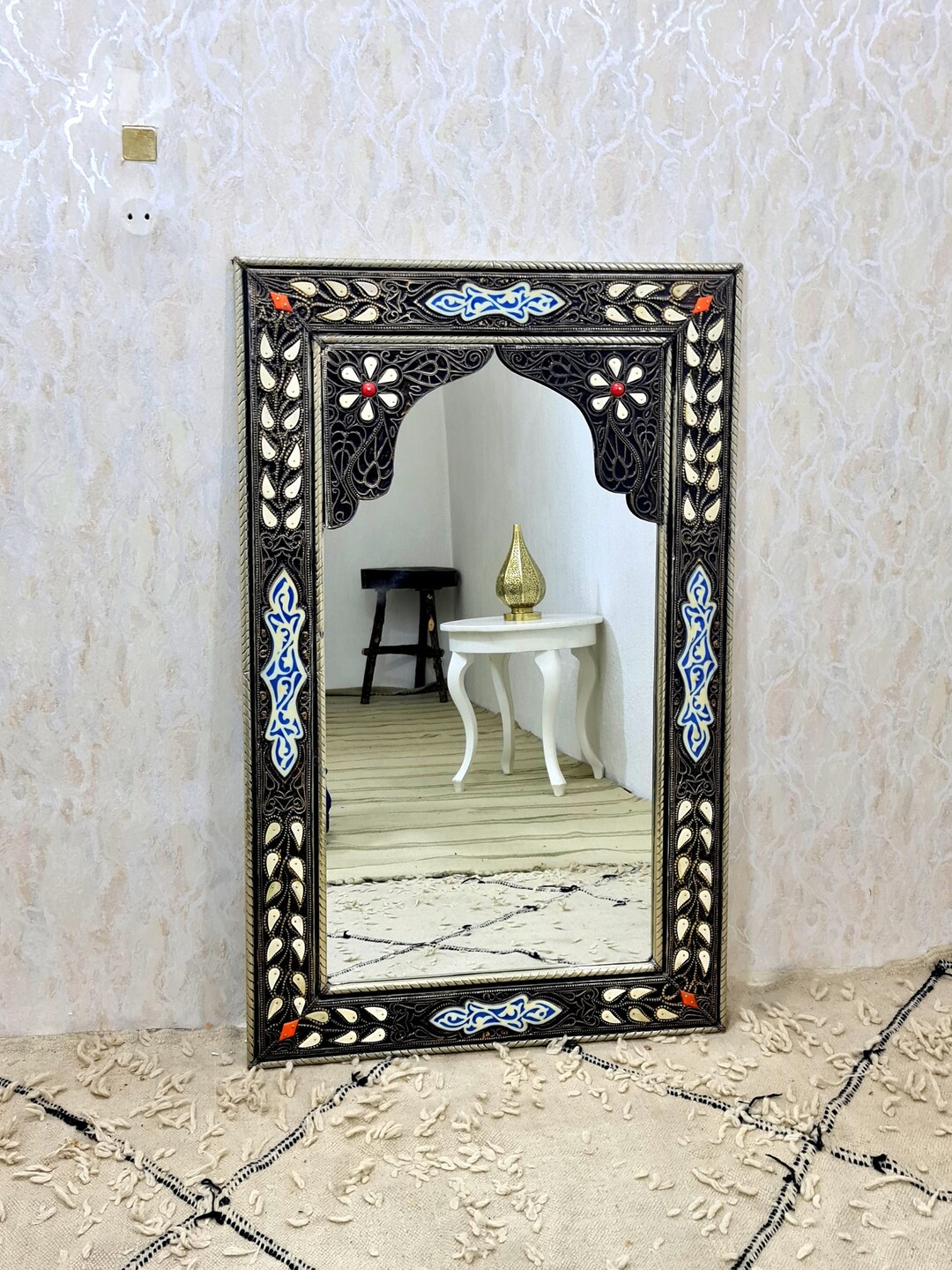 Moroccan Large Mirror Mirror, Big Mirror, Handmade Mirror, Hand ...