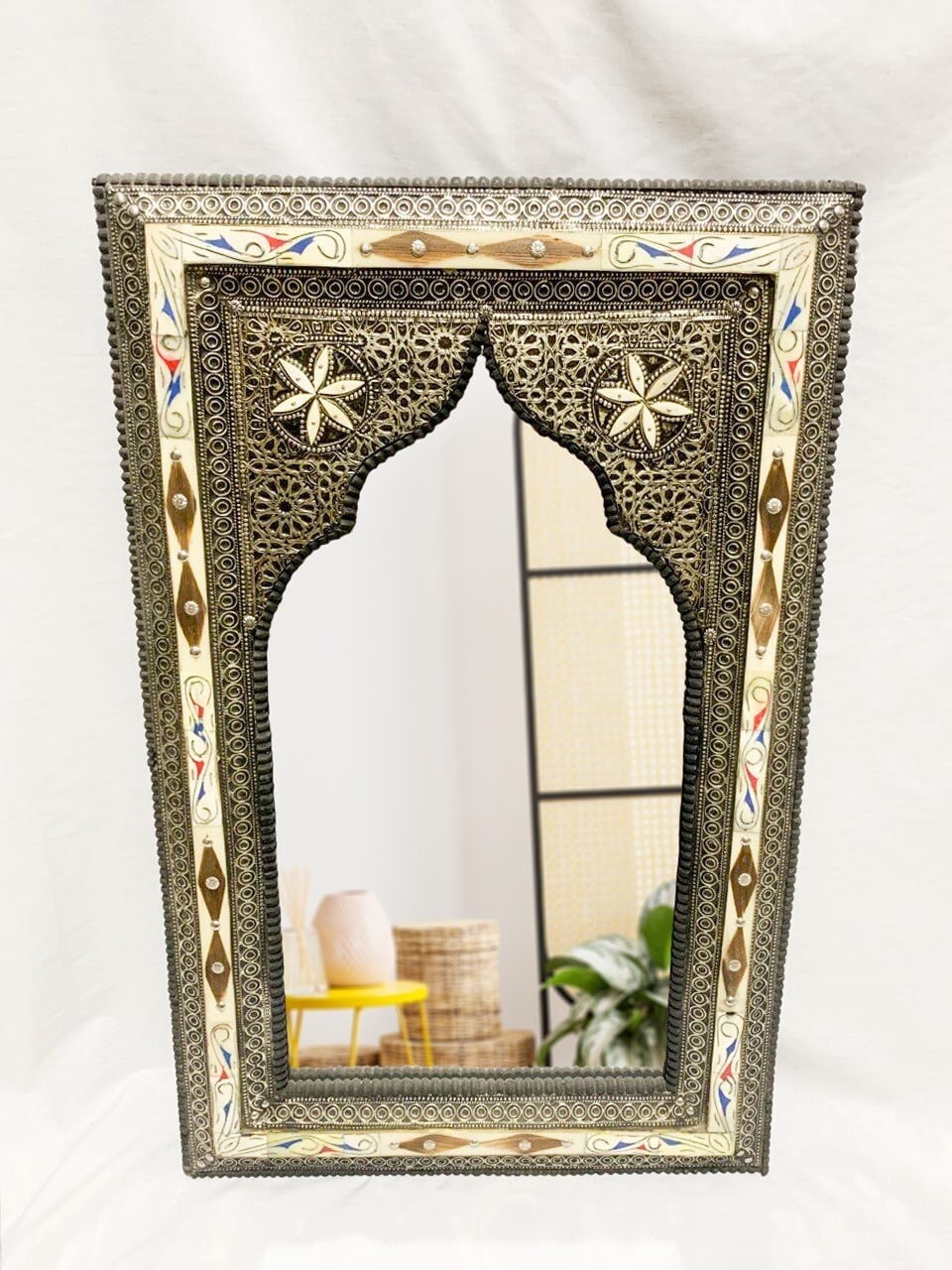 Moroccan Mirror,bone Wall Mirror, Wall Mirrors, Arch Mirror Large ...
