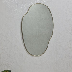 Puddle Mirror Asymmetrical Mirror, Irregular Gold Mirror - Etsy
