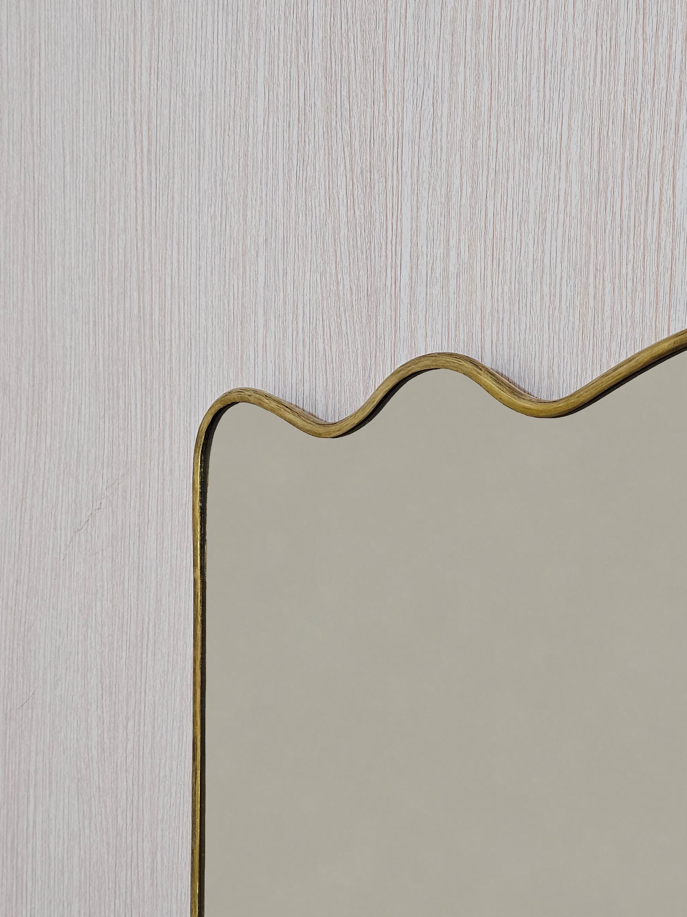 Asymmetrical Wavy Rectangle Mirror Home Decor Bathroom Modern Wall ...