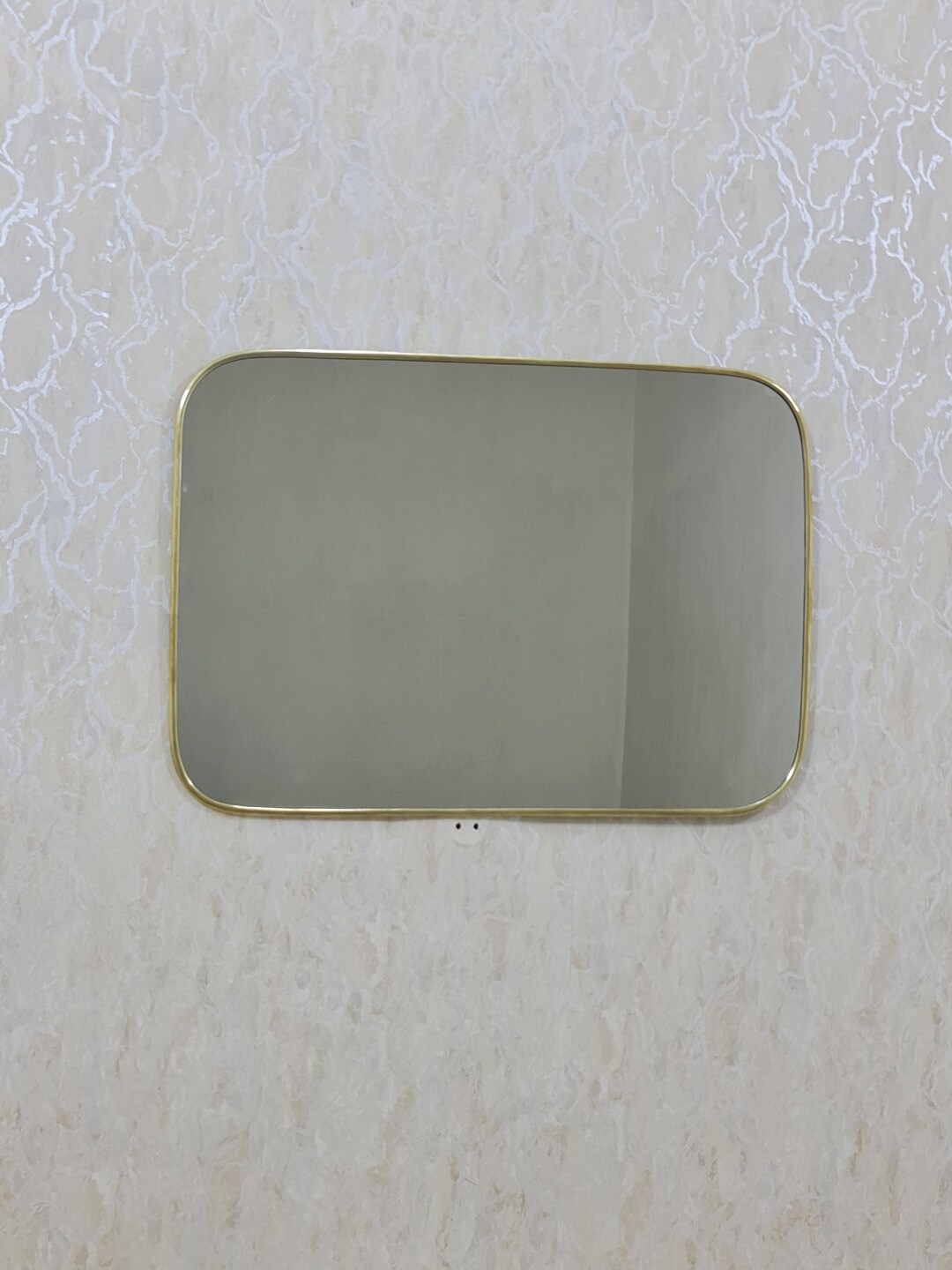 Gold Rectangle Brass Mirror Rectangular Mirror Wall Mirror Decorative ...