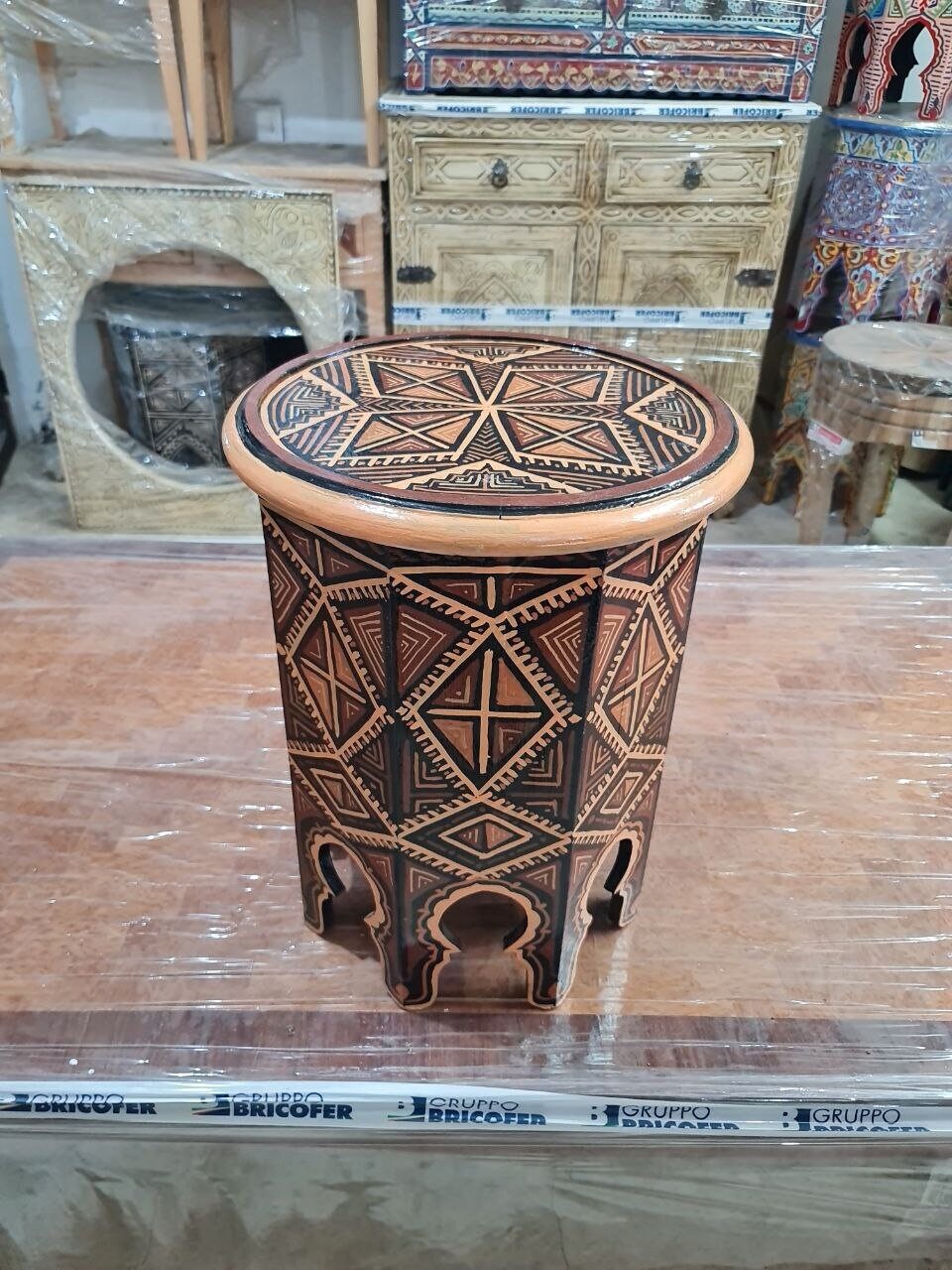 Moroccan Wood Table Moroccan Table Cofee Table Round Wood - Etsy