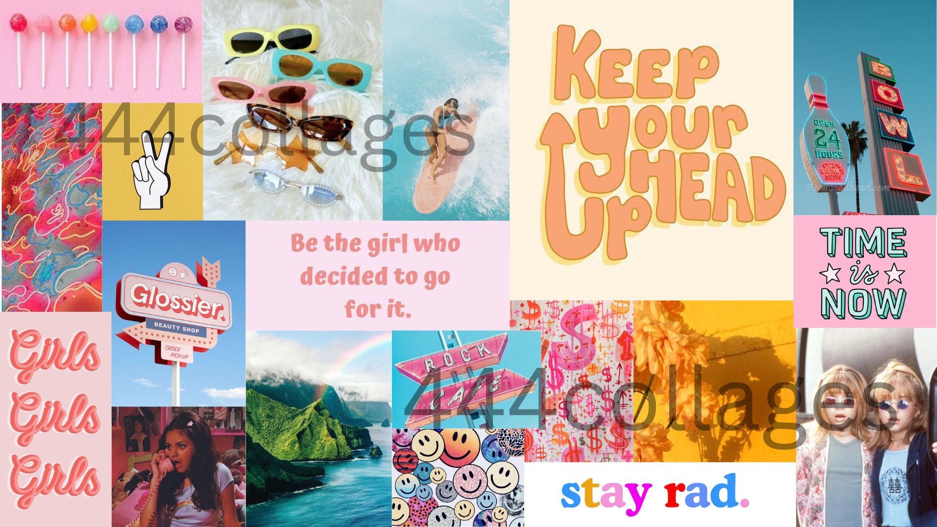 Coastal Preppy Computer Wallpaper - Etsy