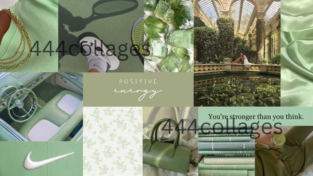 Sage Green Aesthetic Computer Wallpaper - Etsy