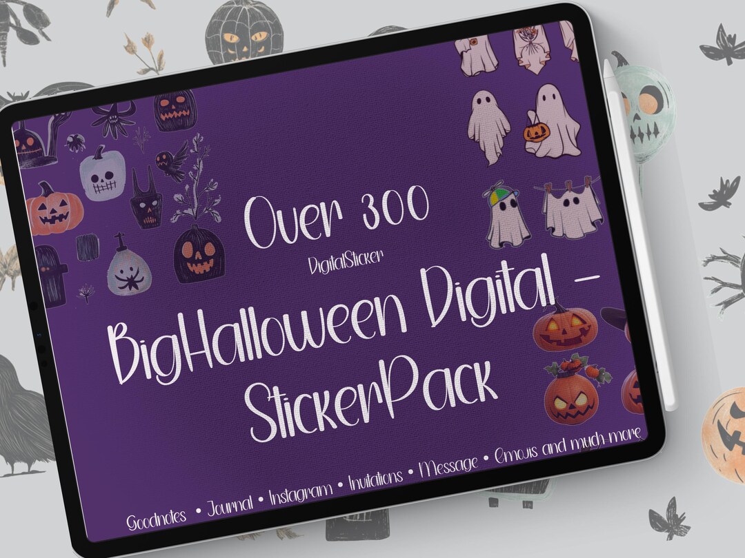 300 + Digital Sticker Pngs, Halloween, Halloween Journal Stickers, Fall ...