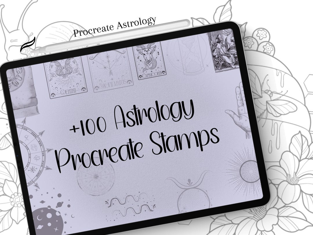 Big Astrology Brushes, Astrology Stamps Design Bundle, 100+ Procreate ...