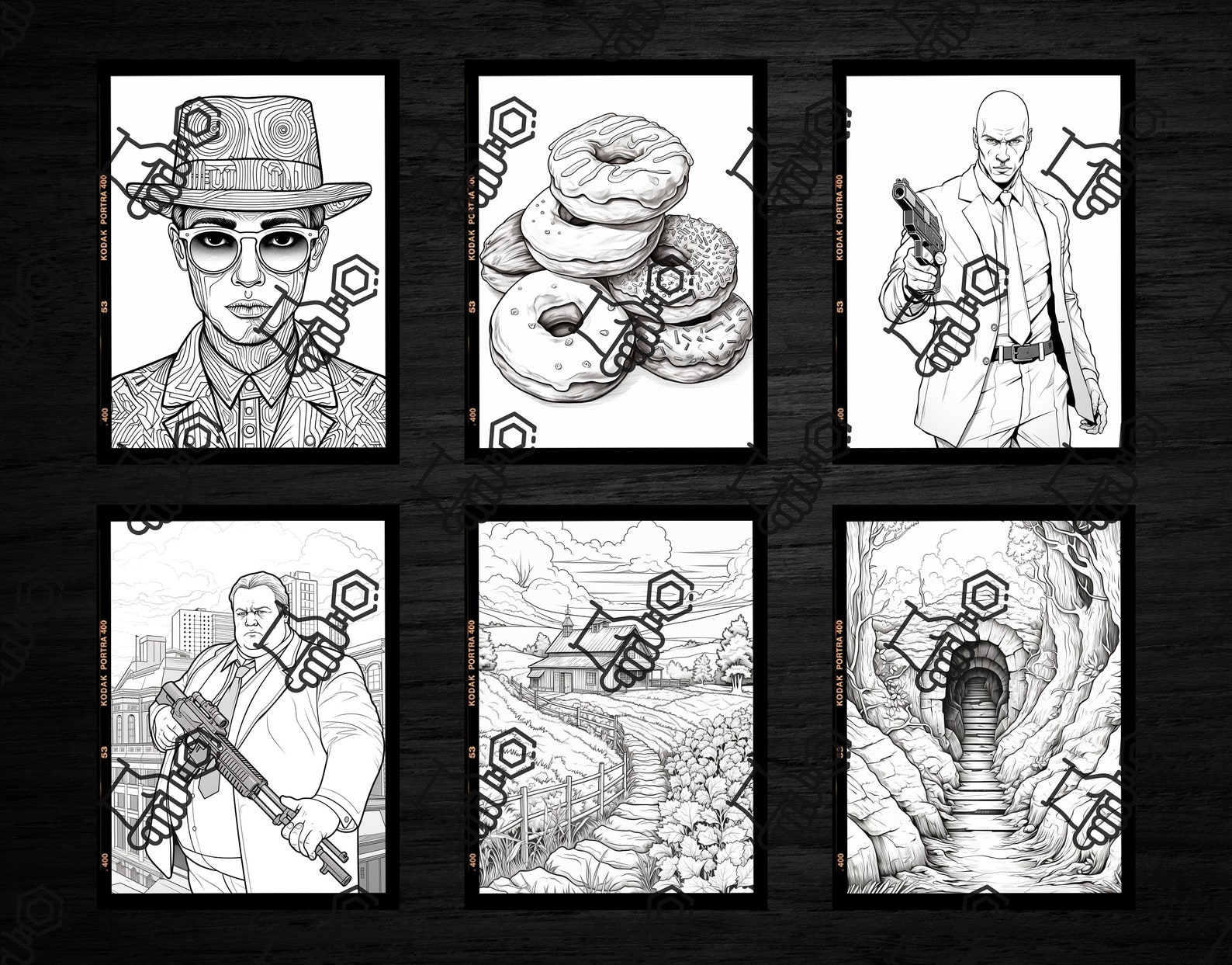 12 Fantastic Mr. Fox Coloring Page Book, Kids Adults Coloring, Wes ...