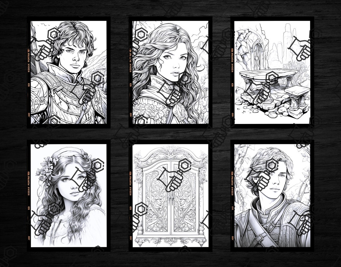 12 Narnia Coloring Page Book, Kids Adults Coloring, Instant Download ...