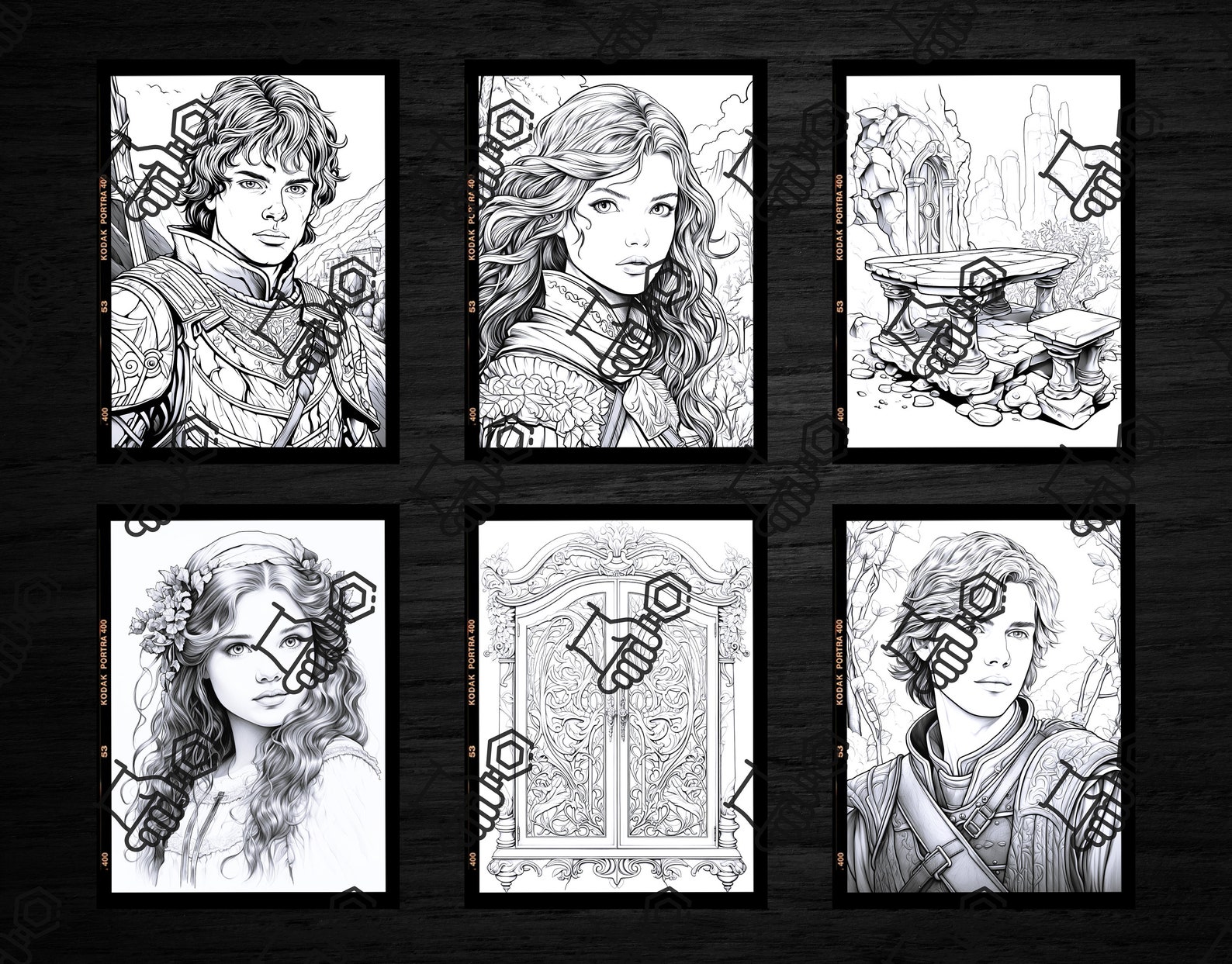 12 Narnia Coloring Page Book, Kids Adults Coloring, Instant Download ...