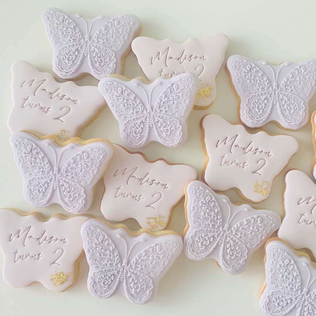 Butterfly Biscuits Butterfly Party Butterfly Cookies - Etsy