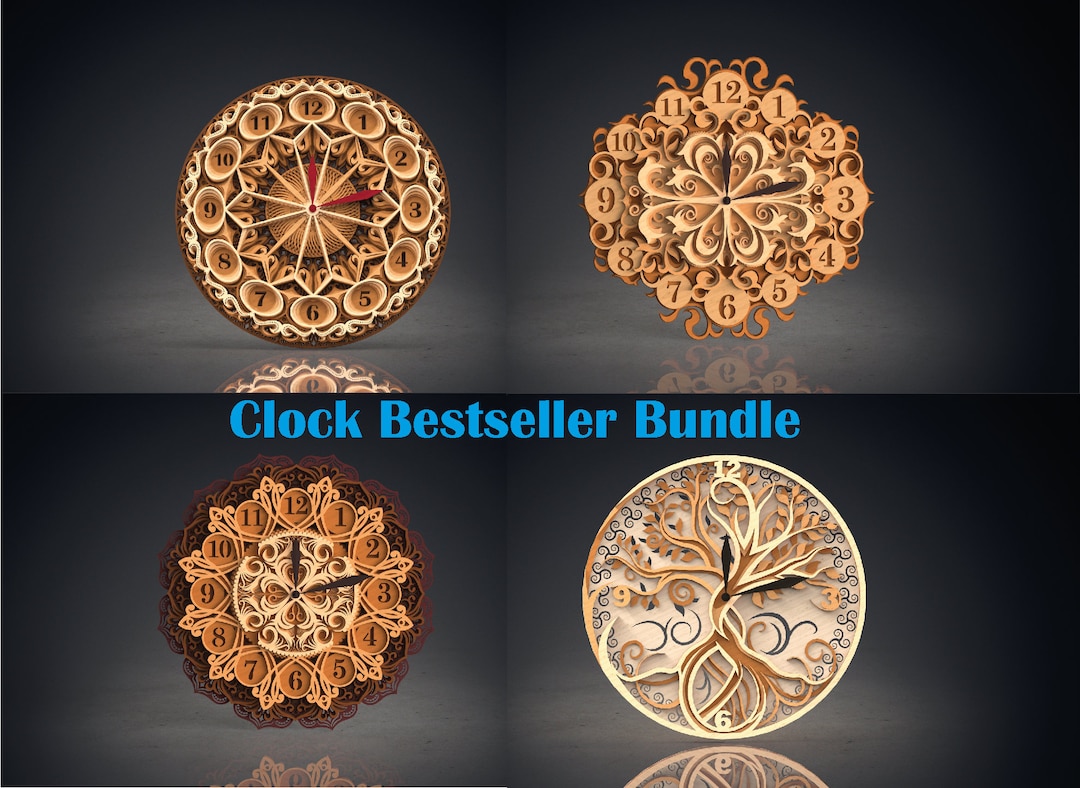 Multilayer Layer Design Bundle, Laser Cut, SVG, Ai, Dxf, Png, Jpg, Pdf ...