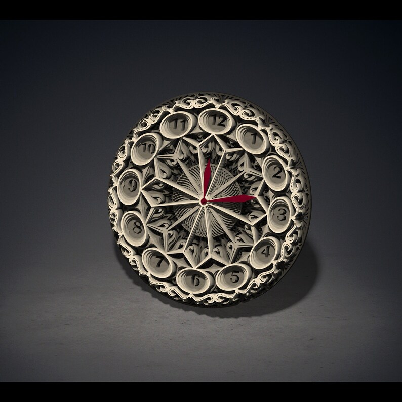 Multilayer Uhr für Laser cut SVG ai dxf png jpg pdf - Etsy.de