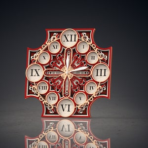 Multilayer Uhr, Laser cut, SVG, ai, dxf, png, jpg, pdf - Etsy.de