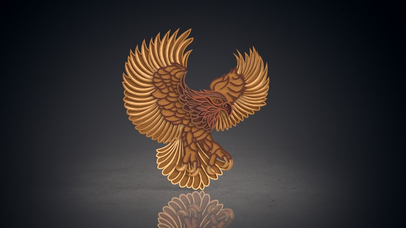Multilayer Eagle, Layer Design, Laser Cut, SVG, Ai, Dxf, Png, Jpg, Pdf ...