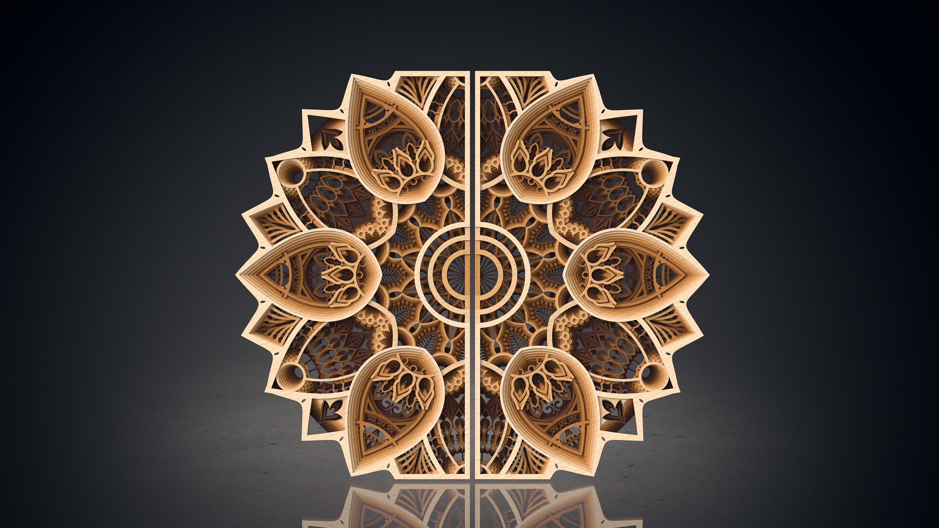 10 Layers, 450 X 800 Mm, Multilayer Layer Design, Laser Cut, SVG, Ai ...