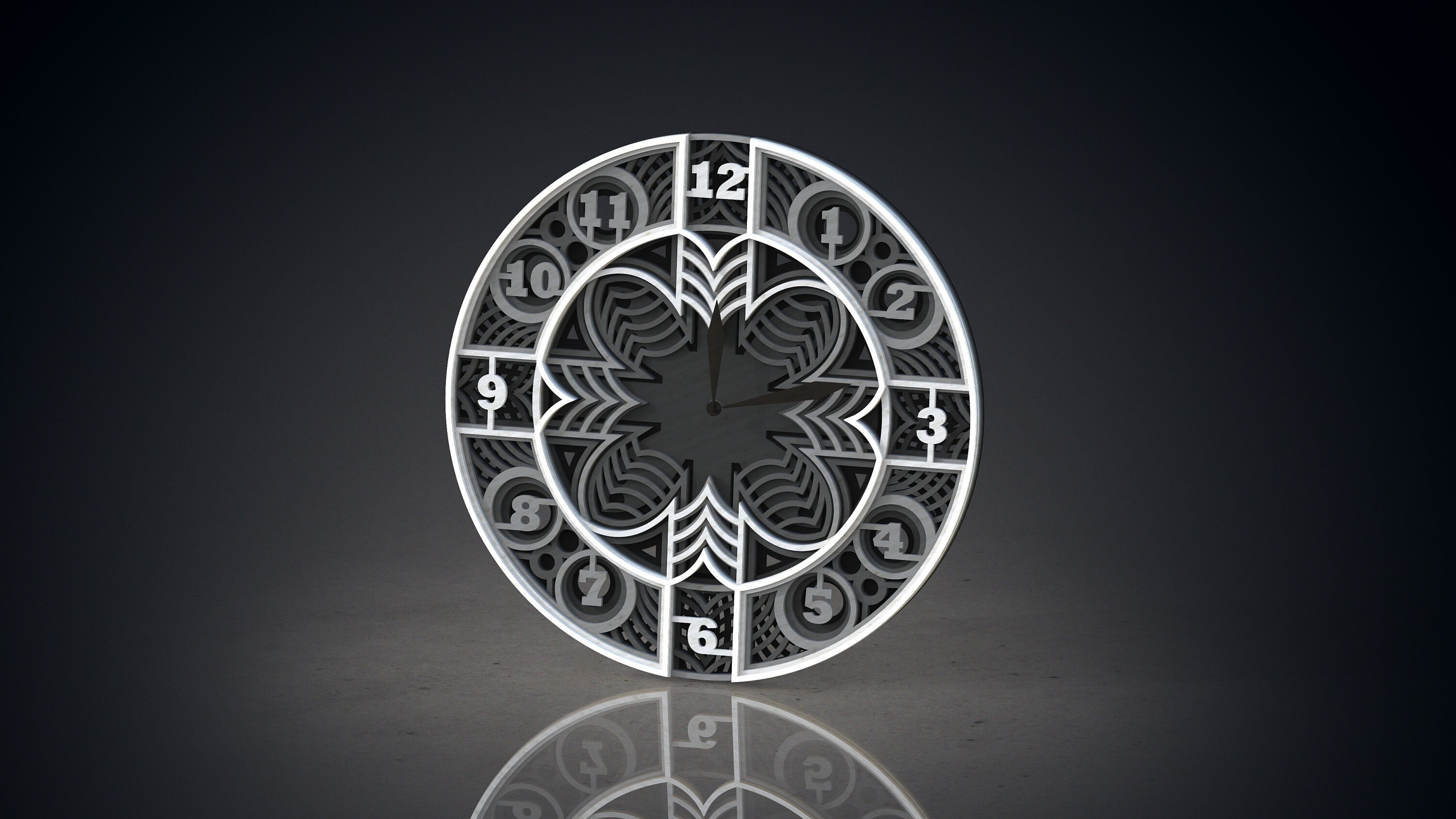 Multilayer Uhr Für Laser Cut SVG Ai Dxf Png Jpg Pdf - Etsy