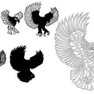 Multilayer Eagle, Layer Design, Laser Cut, SVG, Ai, Dxf, Png, Jpg, Pdf ...