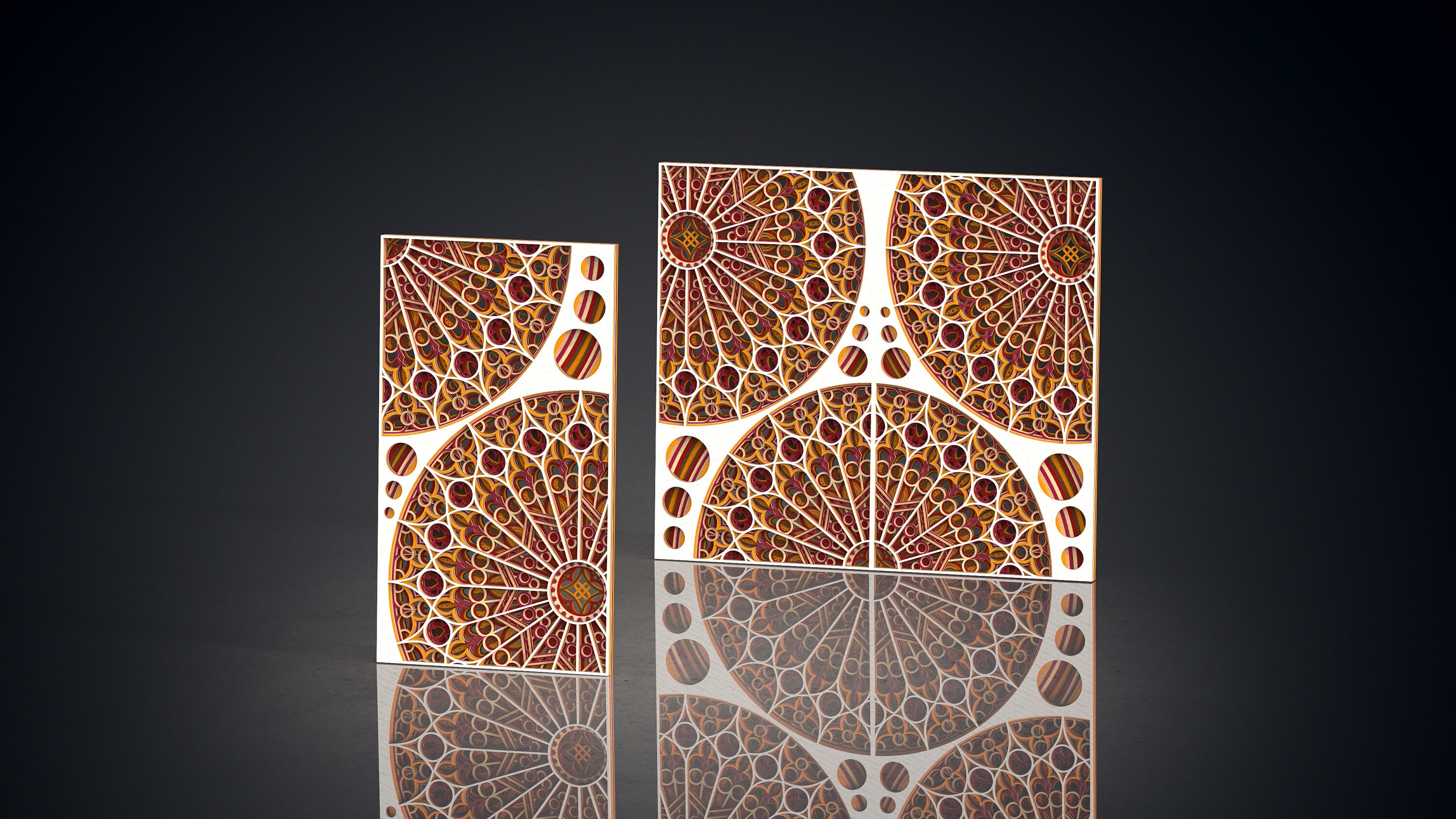 9 Layers, 400 X 700 Mm, Multilayer Layer Design, Laser Cut, SVG, Ai ...