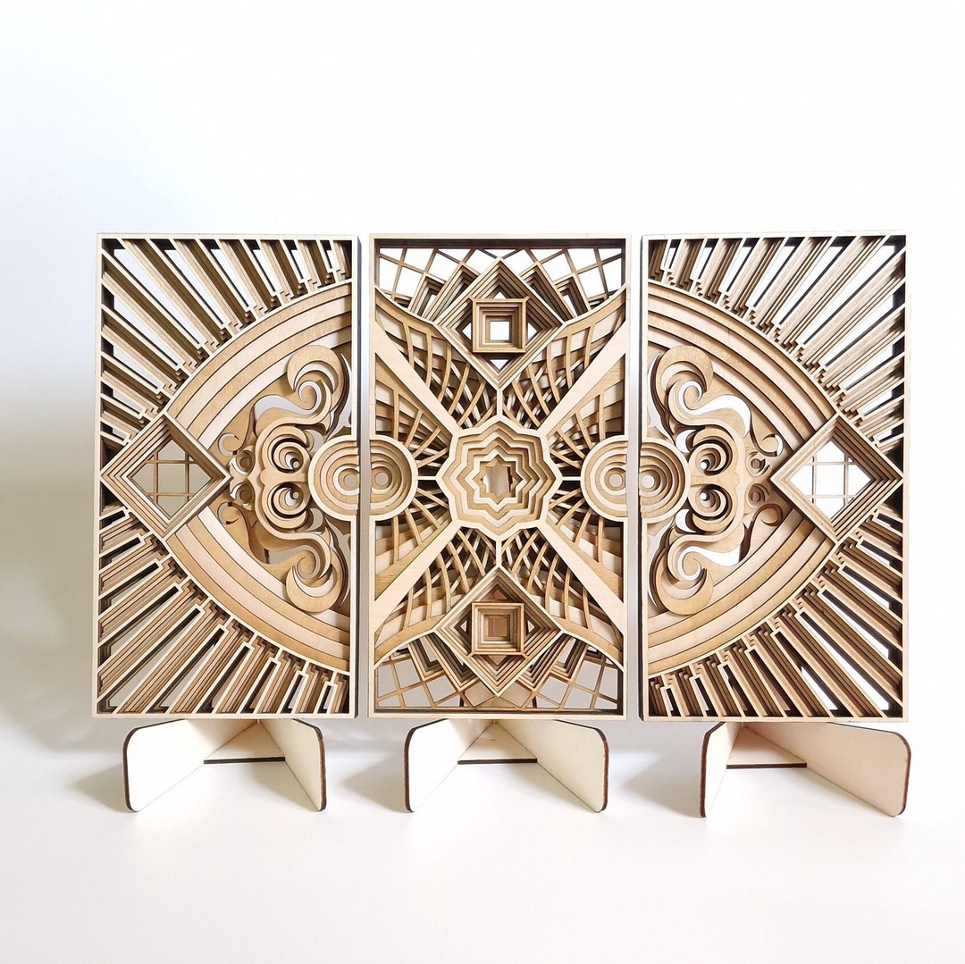 Diymakerdesigns Wood Mandala, Multi-layered Wall Decor, Multi-layered ...