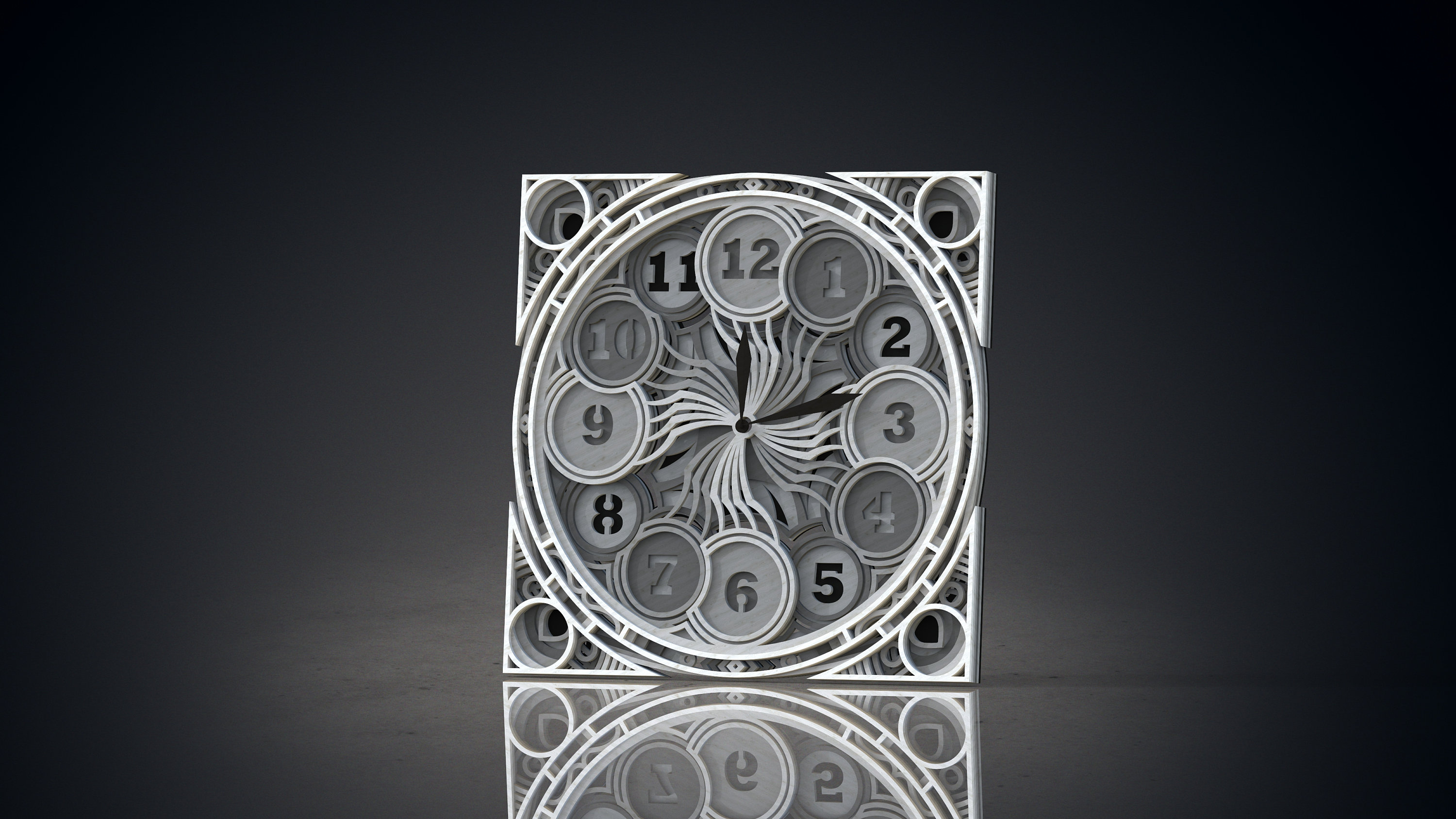 Multilayer Uhr Für Laser Cut SVG Ai Dxf Png Jpg Pdf - Etsy