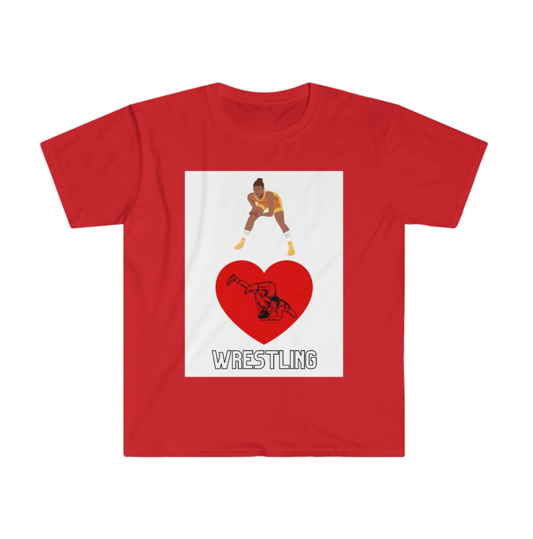 Wrestler Valentine's Day T-shirt - Etsy