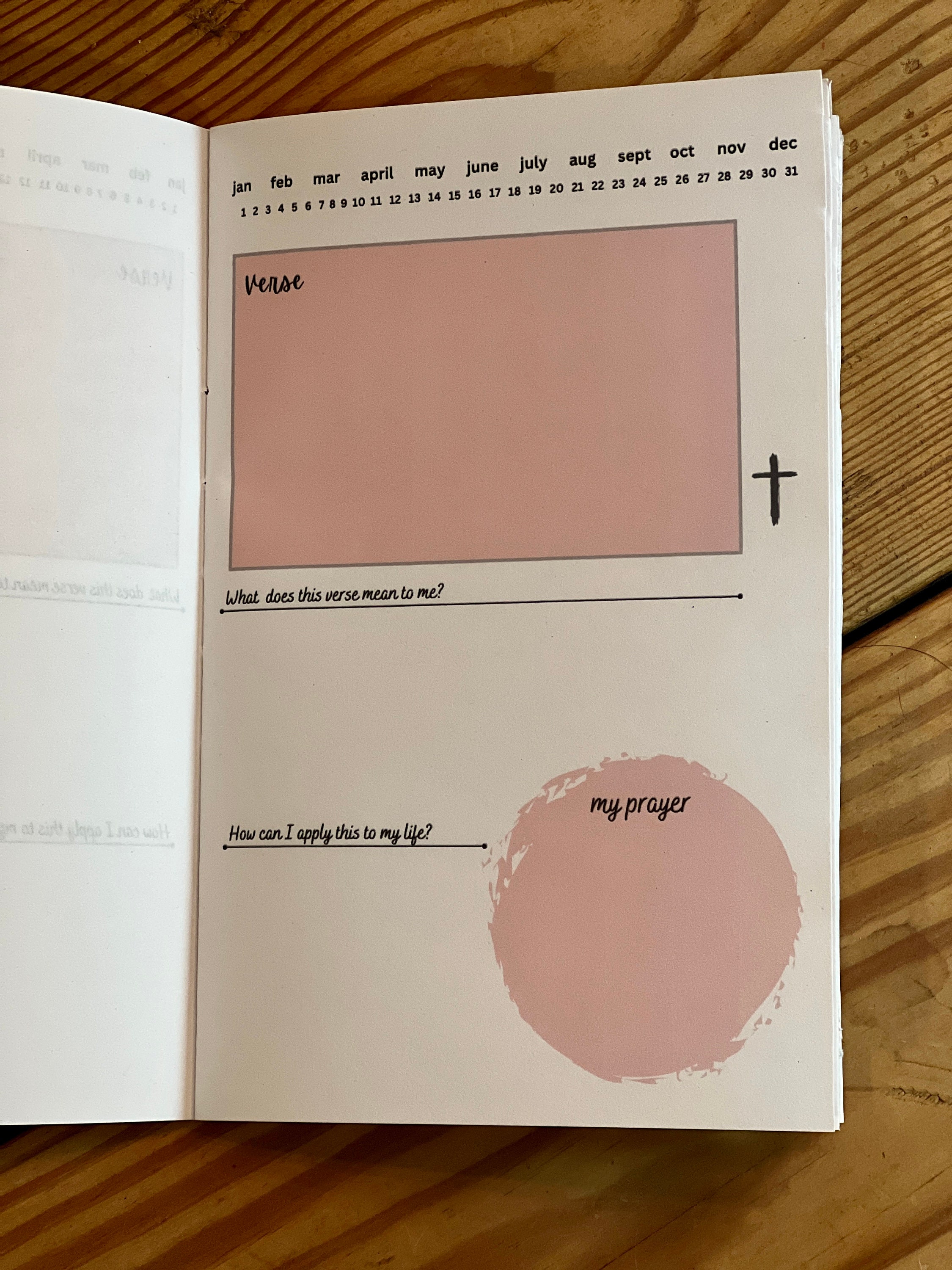 PDF Template 30 Day Scripture Writing Journal Notebook - Etsy