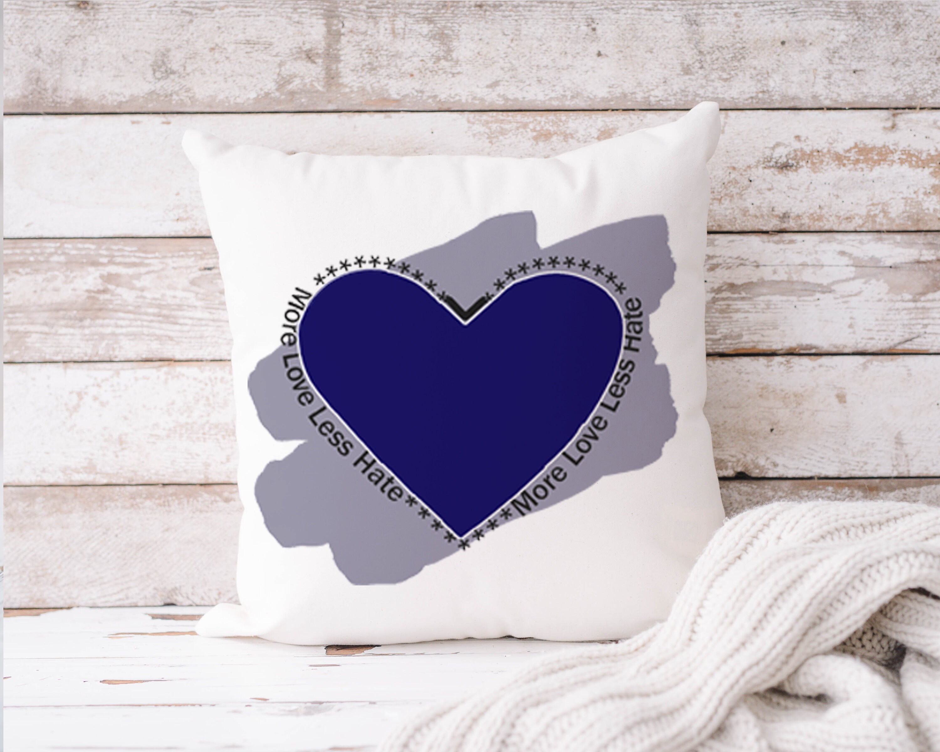 Png, SVG, JPEG, Dxf-two Tone-more Love Less Hate Heart Graphic Download ...