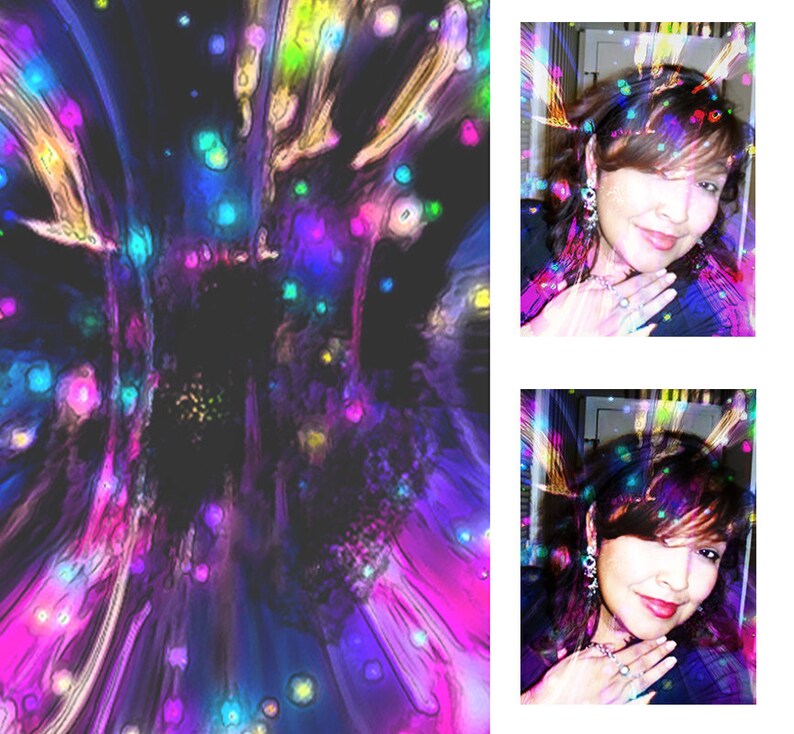 Bright Lights Series 1-colorful Psychedelic Png Overlays pack of 5 - Etsy