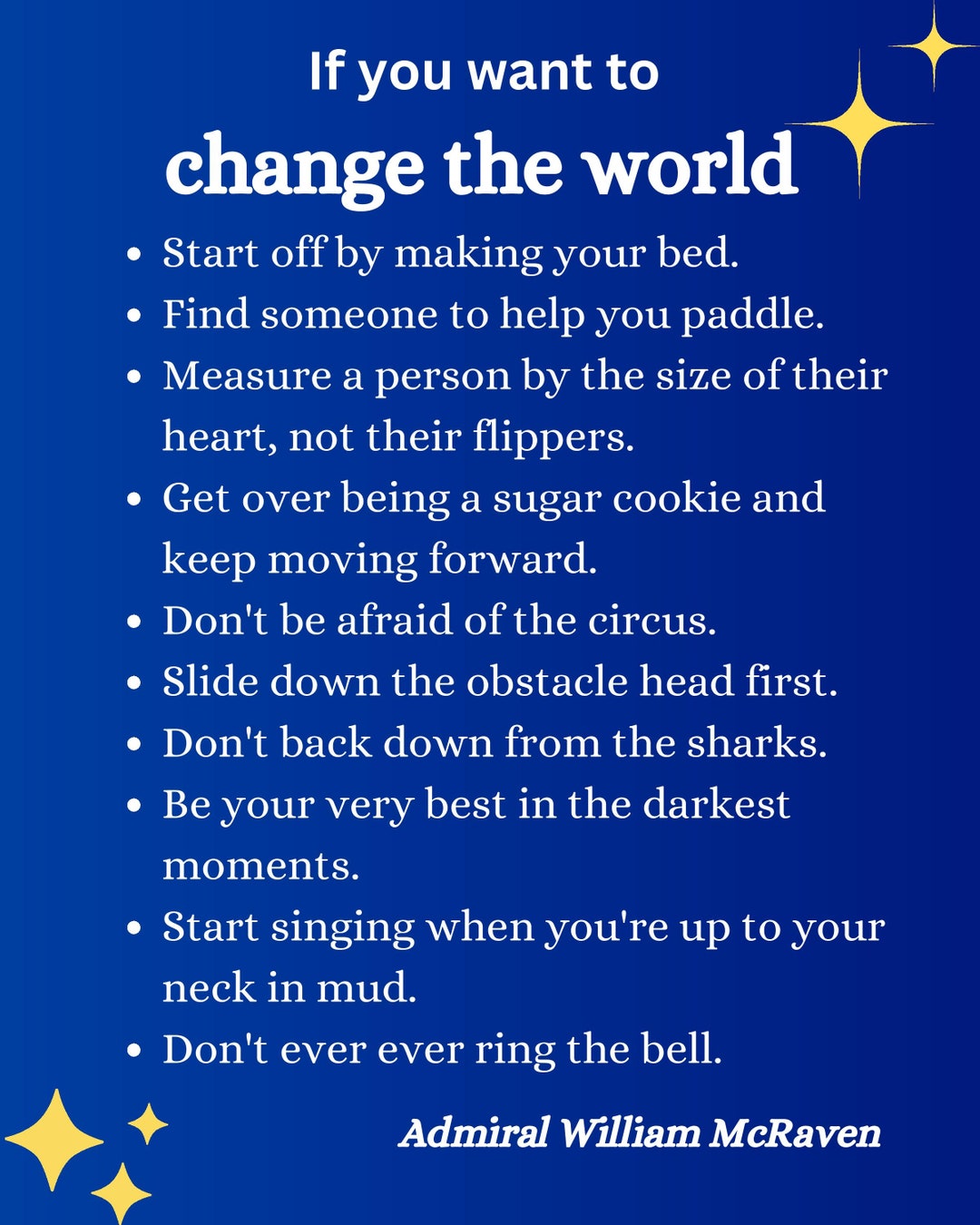 If You Want to Change the World - Make Your Bed - Digital Download - Etsy