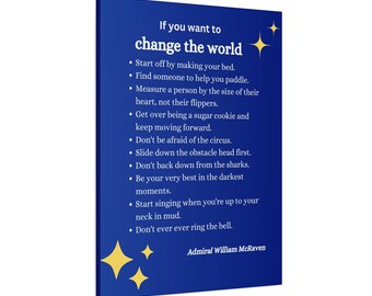 If You Want to Change the World - Make Your Bed - Digital Download - Etsy