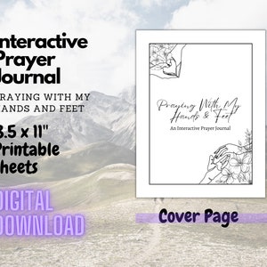 Printable Interactive Prayer Journal praying With My Hands and Feet ...