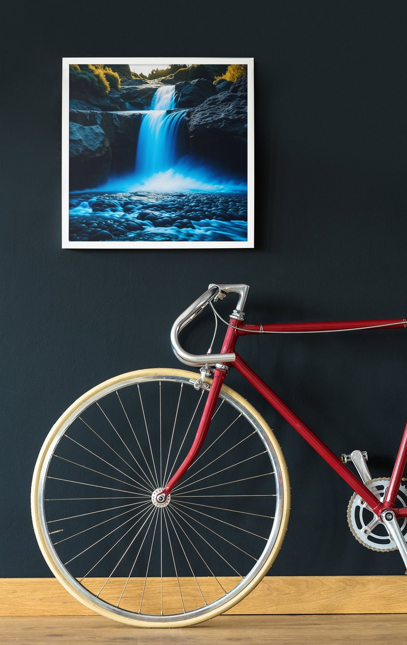 Cascading Waters, Waterfall Print, Digital Print, Nature Print ...