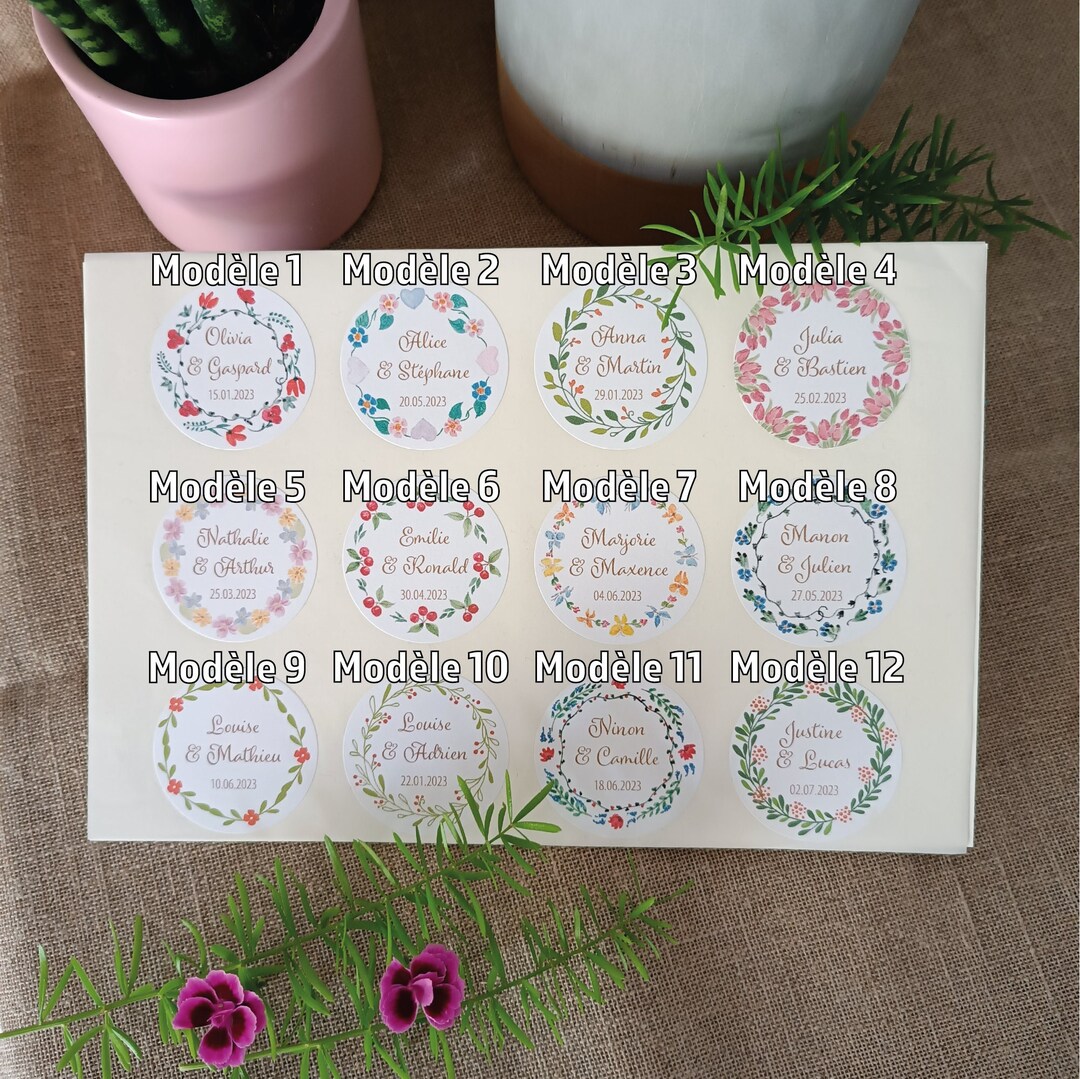 Personalized Self-adhesive Labels 4 Cm - Etsy