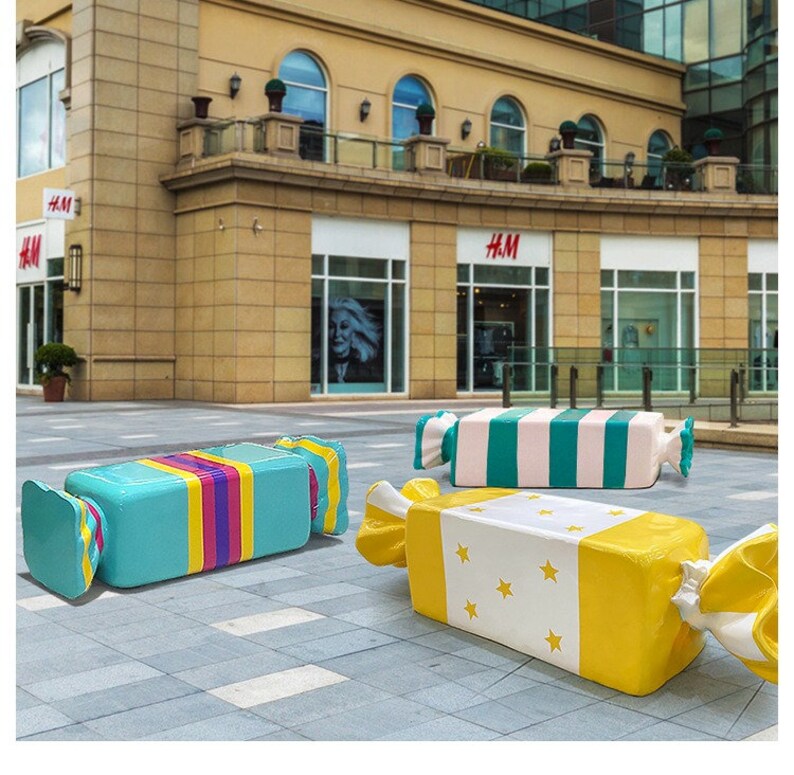 Handmade Big Giant Enlarged Colorful Candy Bench/chair/sculpture for ...