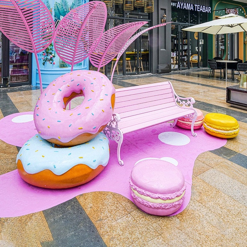 Handmade Big Giant Desserts Ice Cream Donut Macaroon Fake Food Model ...