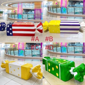 Handmade Big Giant Enlarged Colorful Candy Bench/chair/sculpture for ...