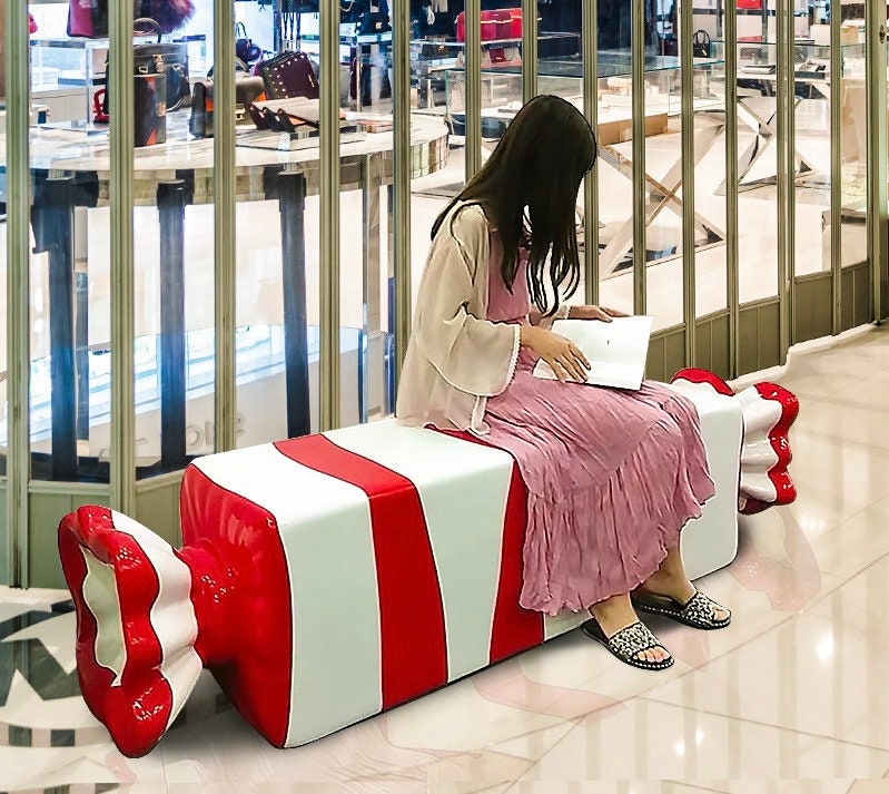 Handmade Big Giant Enlarged Colorful Candy Bench/chair/sculpture for ...