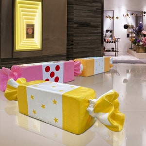 Handmade Big Giant Enlarged Colorful Candy Bench/chair/sculpture for ...