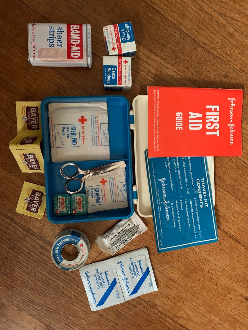 Vintage Stocked First Aid Kit - Etsy
