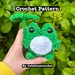 Frog With Lily Pad Umbrella Crochet Pattern - Etsy