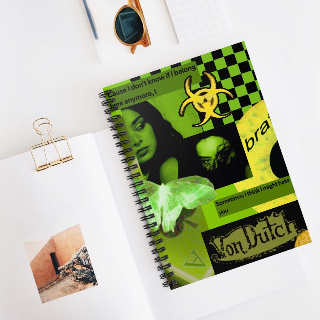 Brat Notebook Journal Charli XCX Fan Brat Girl Summer Home Decor ...