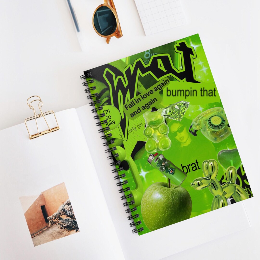 Brat Notebook Journal Charli XCX Fan Brat Girl Summer Home Decor ...