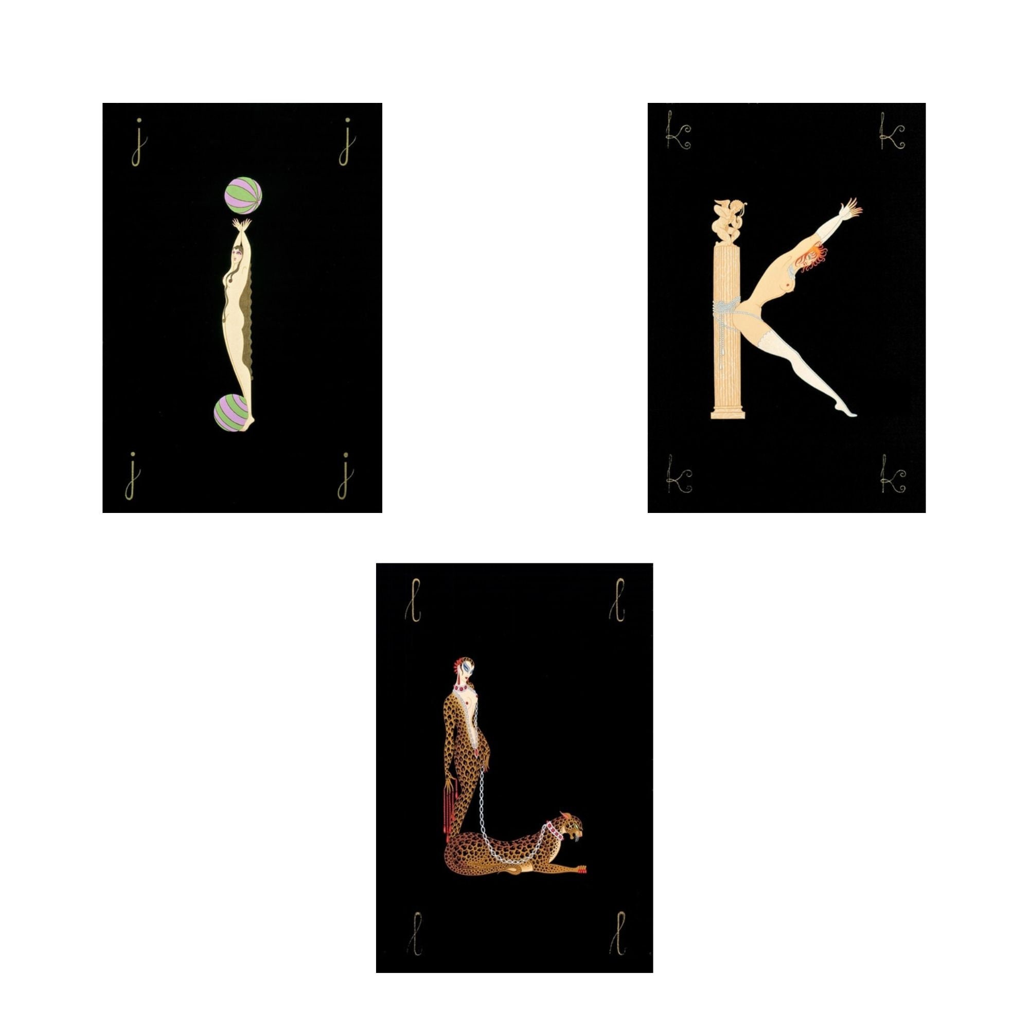 Erte alphabet Series: J Through R Very Rare Prints Printable Art ...