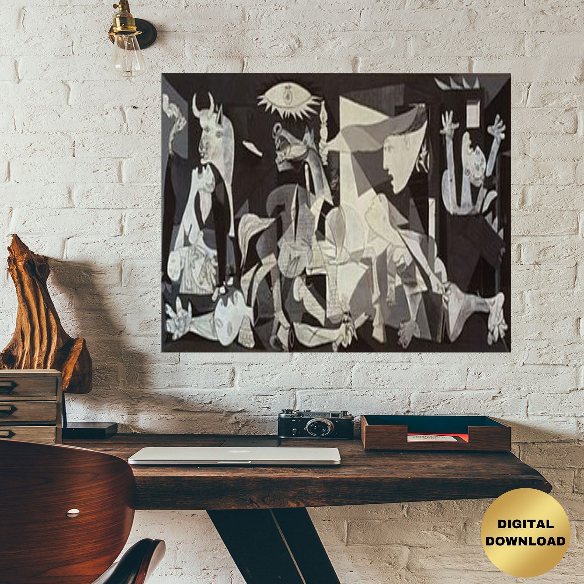 Pablo Picasso guernica Very Rare Print Painting Circa 1937 Printable ...