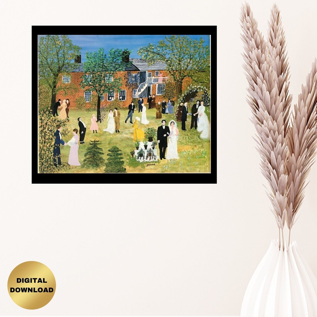 Grandma Moses: “set Number 3", Very Rare Print; Printable Art, Digital ...
